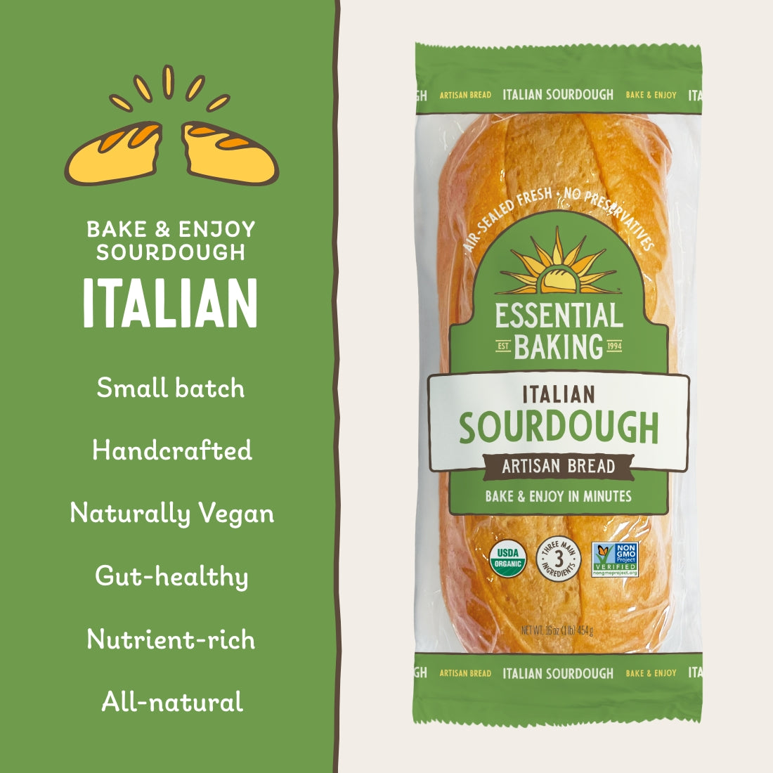 Italian Artisan Bread Loaf – Classic Crust & Texture – The Essential ...
